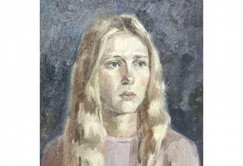 Картина портрет девушки маслом