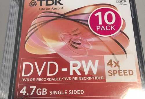 DVD-RW 4.7Gb TDK уп 10шт