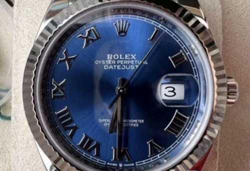 Часы Rolex datejust 41mm blue dial
