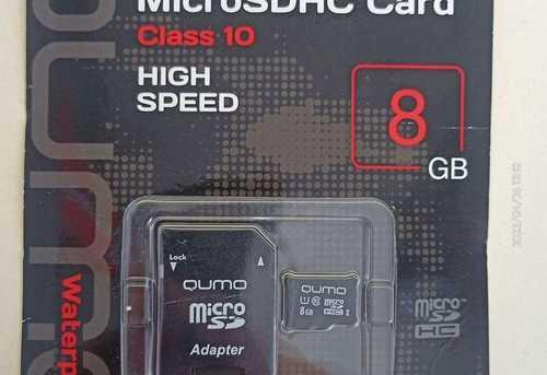 Карта памяти SDmicro 8Gb Qumo