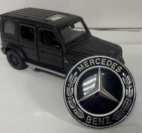 Эмблема в капот Mercedes черная w204 w212 w213