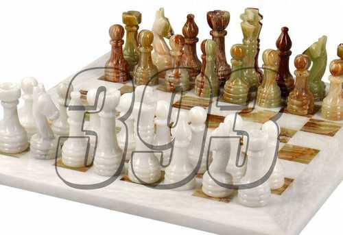 Шахматы Скала (оникс, 30 на 30 см) (5966)