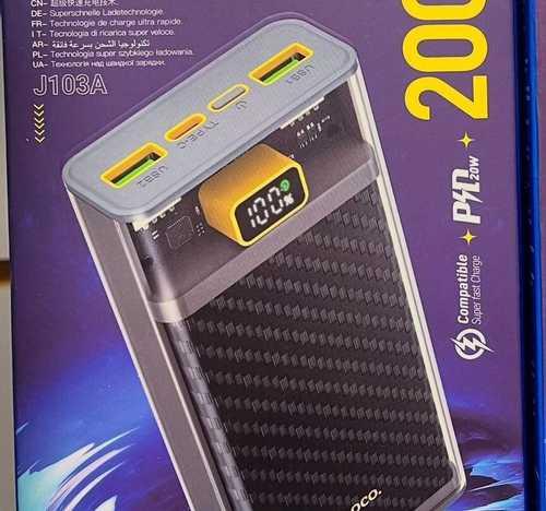 Внешний аккумулятор hoco J103A 20000 mAh