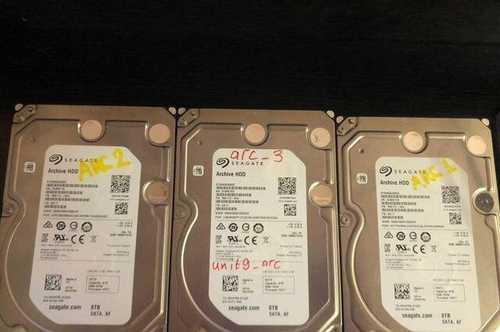 Архивные HDD 8TB SATA seagate