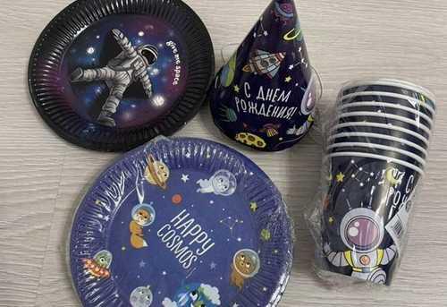 Набор одноразовой посуды космос