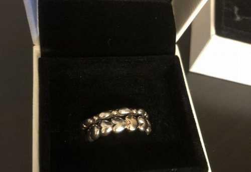 Кольца Pandora золото с серебром