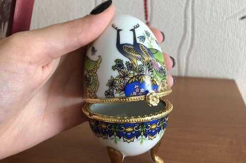 Шкатулка для украшений яйцо