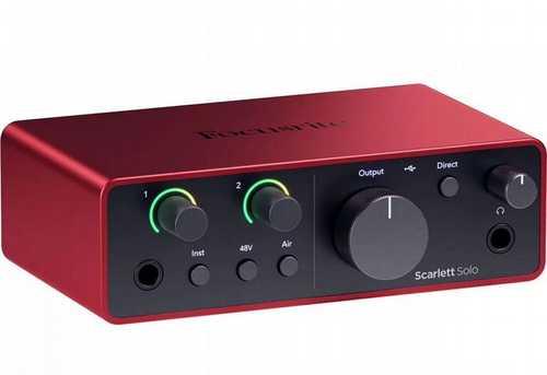 Звуковая карта focusrite Scarlett Solo 4th Gen