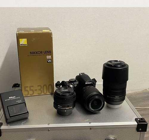 Nikon d3100 kit + объективы