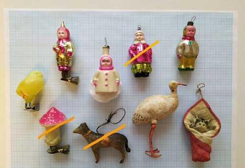 Елочные игрушки СССР. Дети и ватные