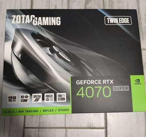 Видеокарта Zotac GeForce RTX 4070 super twin edge