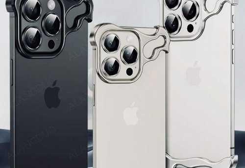 Чехол на iPhone металический противоударный