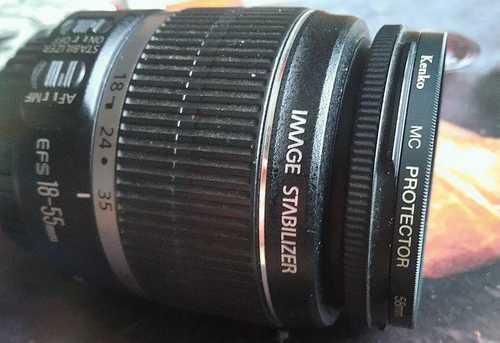 Canon EF-S18-55mm IS/стабом./защитное.стекло