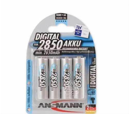 Аккумулятор AA 2850 mAh Ansmann 5035092-RU, 4 шт