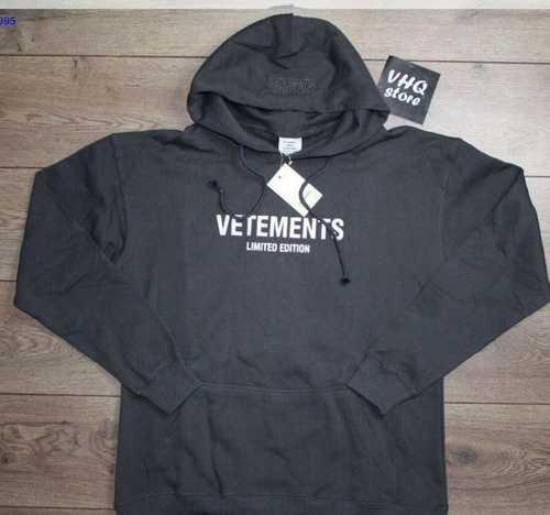 Vetements худи серое оверсайз (Арт.65366)