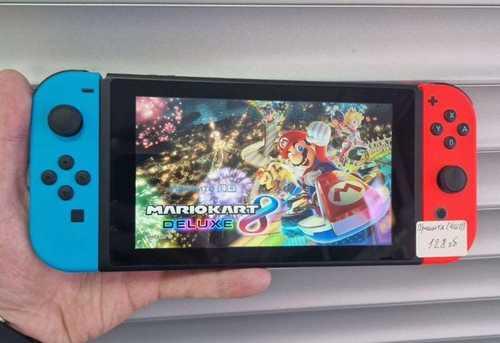 Nintendo Switch 128Gb чип сине-красный
