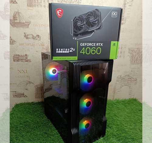 Новый игровой компьютер 12100f + RTX 4060 8gb OC