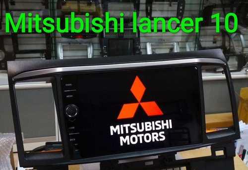 Mitsubishi lancer 10 магнитола Android с крутилкой