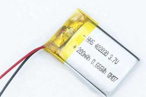 Аккумулятор литий-полимерный Li-Pol 402030 230mah