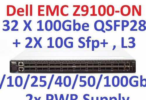 Коммутатор Dell EMC Z9100-ON 32 X 100gbe Qsfp28 L3