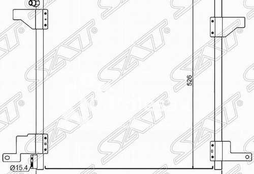 Радиатор кондиционера mercedes M-class W163 2.3/3