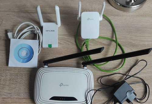 Wifi роутер TP link N300, усилитель TL-WA855RE