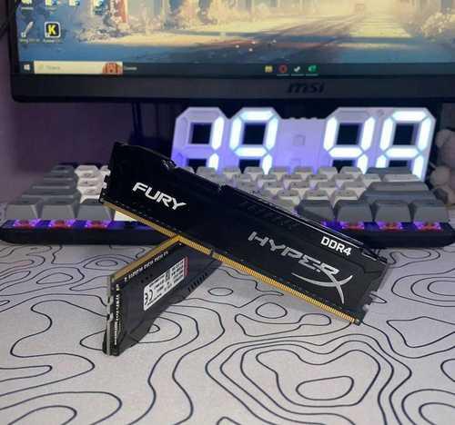 Оперативная память ddr4 hyperx fury 16gb