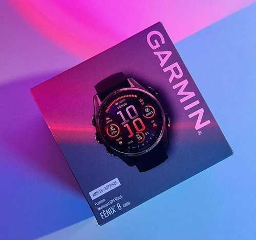 Часы garmin fenix 8 47mm amoled sapphire titanium