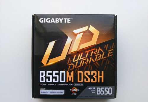 Материнская плата Gigabyte B550M DS3H. Новая