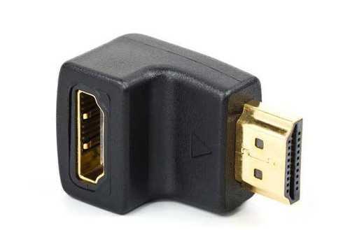 Переходник hdmi (M) - hdmi (F) Г-образный vcom