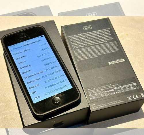 iPhone 5, 16 ГБ