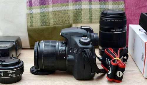 Новый Canon 60D 3 объектива \ вспышка \ комплект