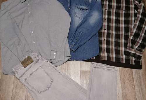 Рубашки мужские и джинсы