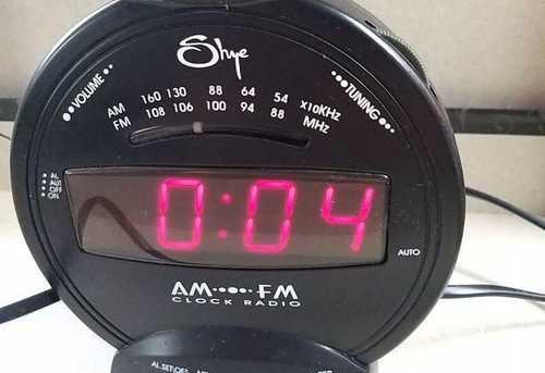 Радиоприемник с часами am-fm shye-gt-002, б/у