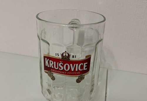 Пивная кружка Krusovice