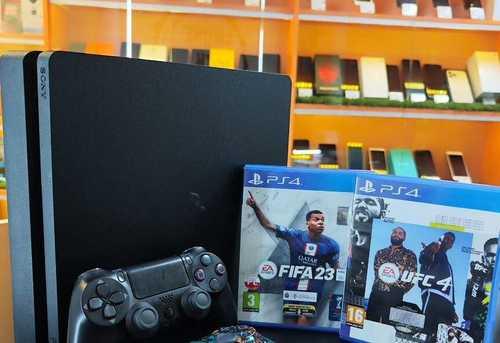 Sony Playstation 4 Slim + диски\FIFA23\UFC4