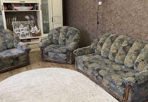 Комплект диван и кресла (2шт) раскладные