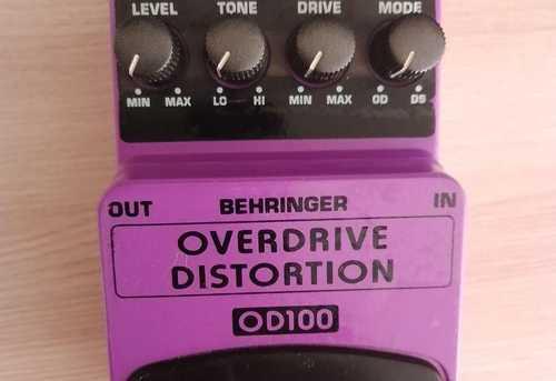 Гитарная педаль эффектов Distortion Behringer