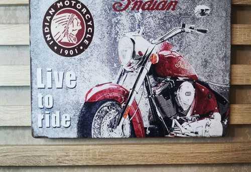 Декор на стену Indian motorcycle мото