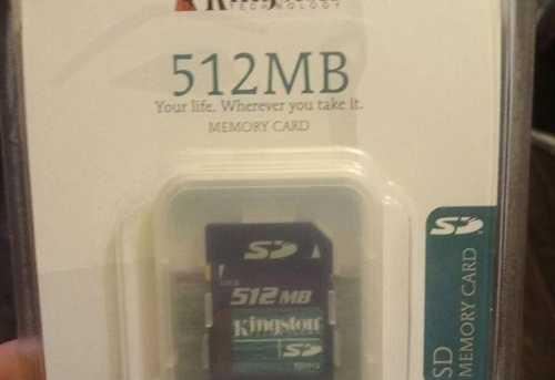 Карта памяти SD 512 MB