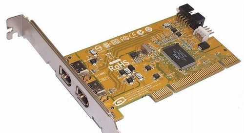 Контроллер FireWire 1394 card PCI, 2 ports