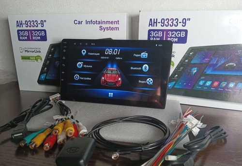Магнитола 3/32 Android Car play 9 дюймов Новая