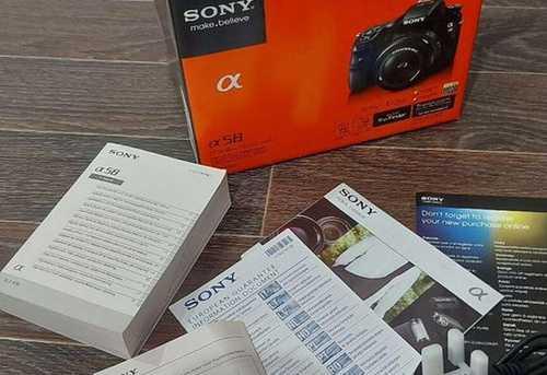 Коробка от фотоаппарата Sony A58