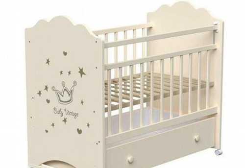 Детская кроватка для новорожденных +матрасик Б/У
