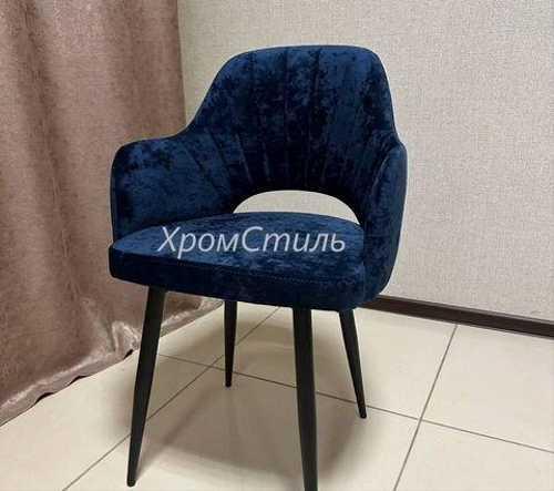 Мягкие кухонные стулья - кресла в гостиную, синие