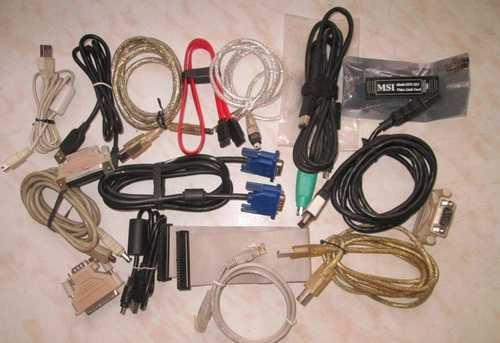 Комп.раъемы, кабели,USB,fire wire,шнурыVGA