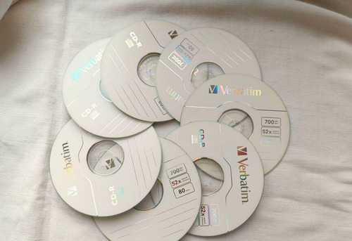 Новые диски Verbatim CD-R и CD-RW в футляре