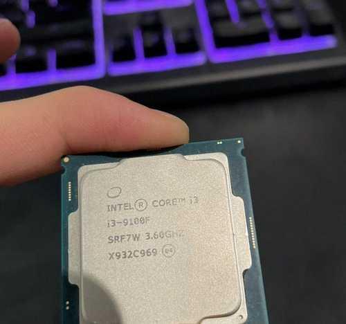 Процессор Intel core i3 9100f