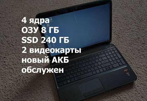Ноутбук HP g6-2321er 8гб/SSD240гб