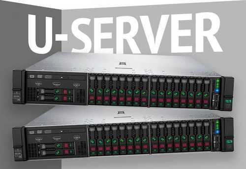 Сервер HPE DL380 Gen10 16SFF(8xNVMe) 2x4110 128Gb
